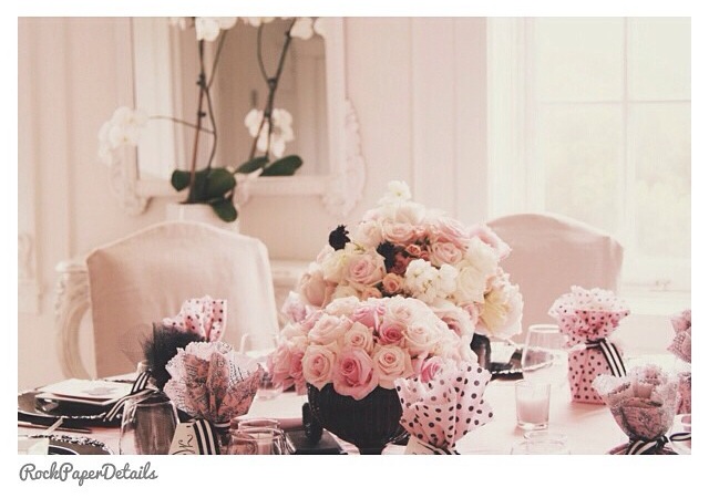 Pink Parisian Themed Baby Shower #rockedbyrpd